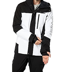 Oakley Unisex Oakley Tnp Tbt Insulated Tech Jacket, Black/White, X-Large US