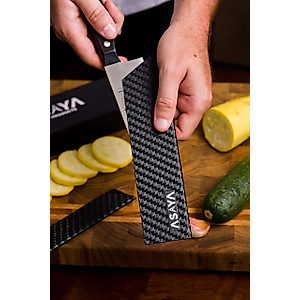 Asaya Professional Knife Edge Guards - 6 Piece Universal Blade Covers - Extra Strength, ABS Plastic and BPA-Free Felt Lining, non-Toxic and Food Safe - Knives Not Included