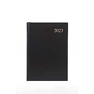 Collins Essential A5 Week to View 2023 Diary - Black - Calendar Year Weekly Diary, Journal and Planner for business, office and personal