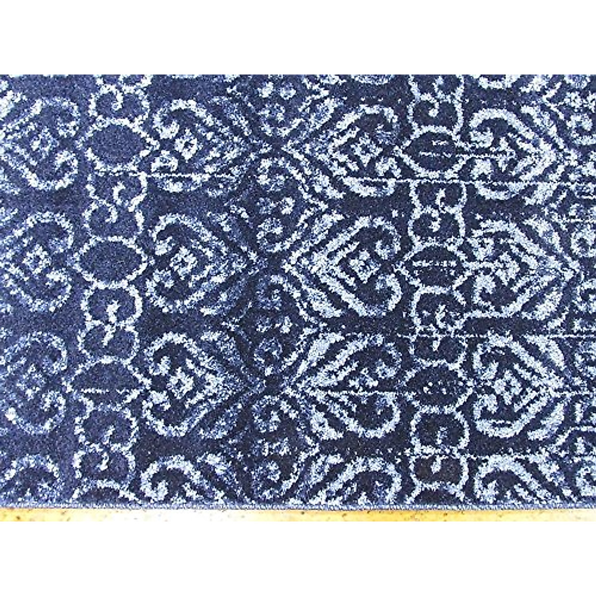 Unique Loom Del Mar Collection Area Rug-Transitional Inspired with Modern Contemporary Design, Rectangular 9' 0" x 12' 2", Blue/Navy Blue