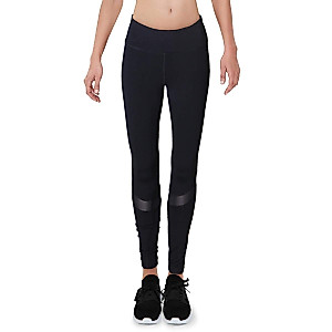 Gaiam Women's Full Length Yoga Pants - High Rise Compression Workout Leggings - Athletic Gym Tights - Black Tap Shoe, X-Small