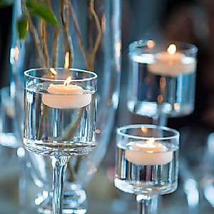 Baikaraer White Floating Candles-3 Inch Unscented Dripless Wax 13-15 Hours Burning,36 Pack for Centerpieces Floating Candles, for Cylindrical Vases, Swimming Pool,Restaurant,Wedding,Party Decoration