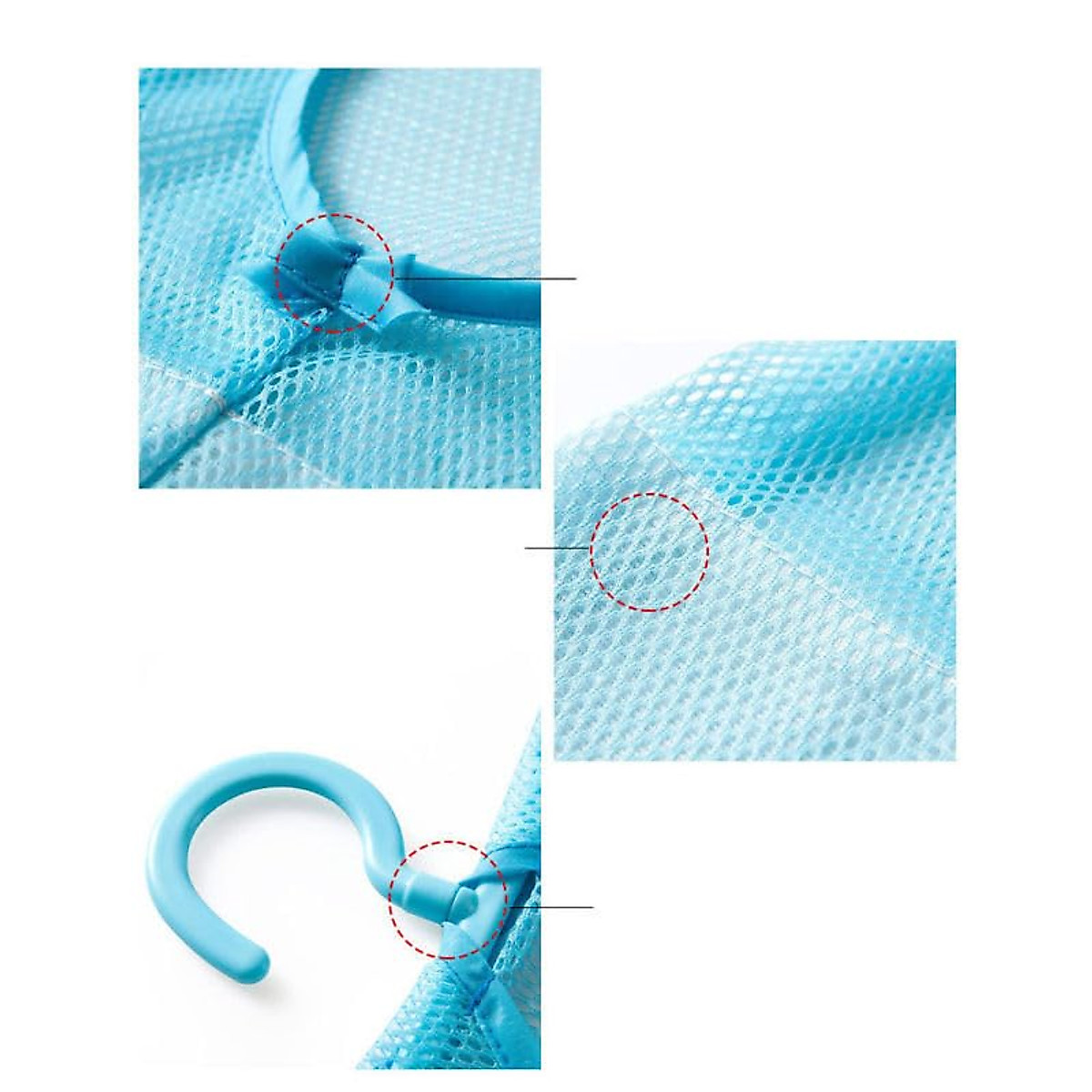 PRETYZOOM Mesh Clothespin Bag Mesh Clothesline Bag Clothesline Bag for Bathroom