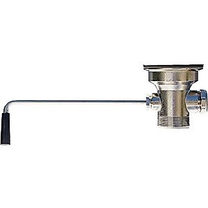 STEADYKLEEN - 3.5-inch Sink Drain Waste Drain Valve with Twist Handle, Fits Commercial Sink Style Drains, Controls Sink Drain Stopper, Must-Have Sink Repair Kit - Reducer not included