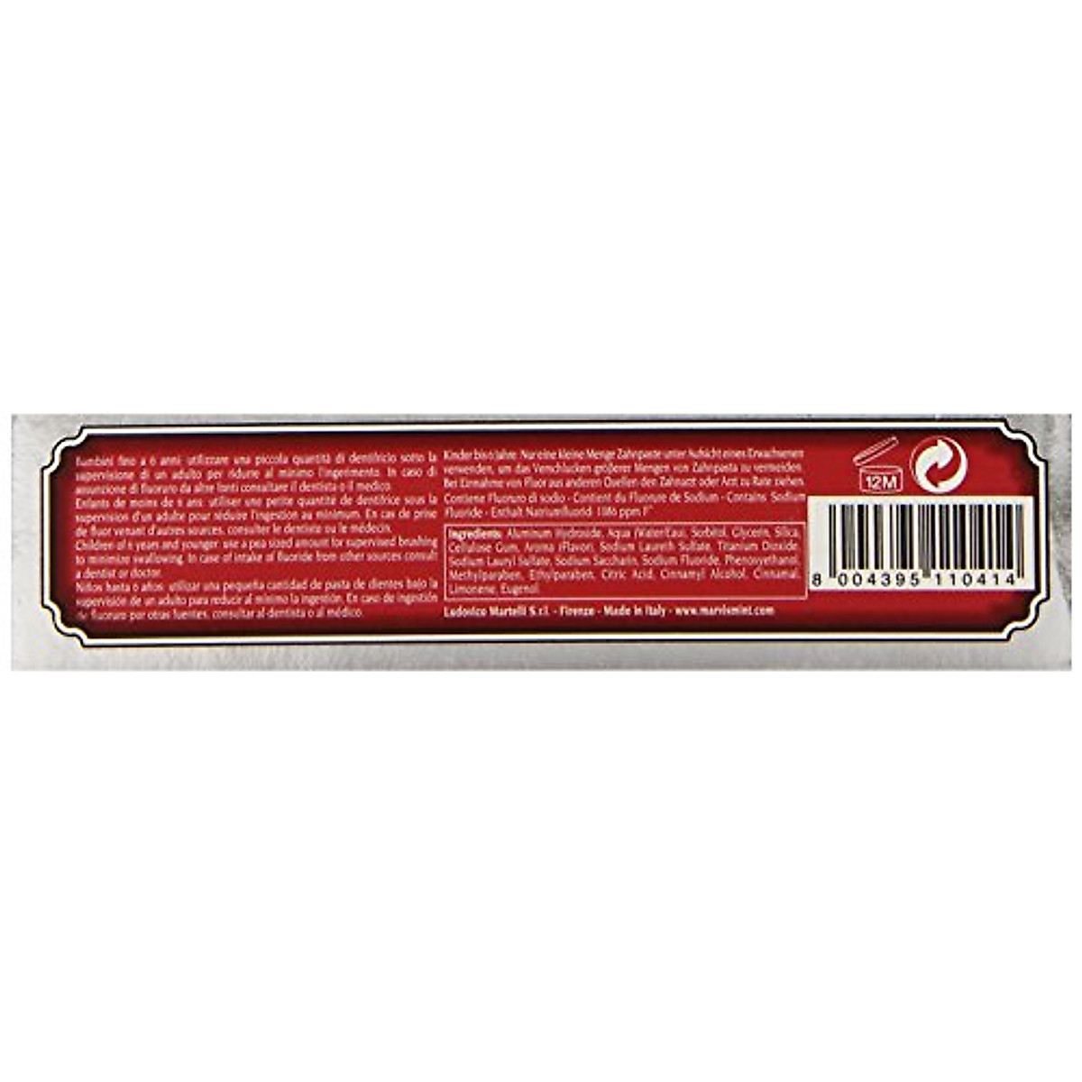 Marvis Cinnamon Mint Toothpaste, 1.3 oz