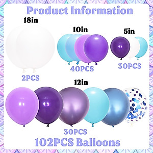 Little Mermaid Birthday Party Supplies, Mermaid Balloons Garland Arch Kit, Little Mermaid Ariel Birthday Party Decorations, Mermaid Backdrop, Tablecloth, Mermaid Party Favors