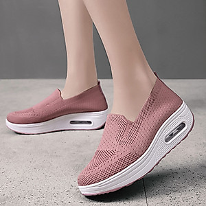 BE OVER QUALITY Women's Orthopedic Sneakers, Slip-On Light Air Cushion Orthopedic Sneakers, Womens Orthopedic Sneakers Black