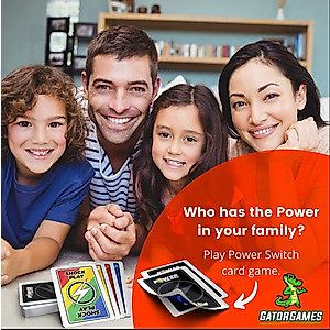 Power Switch Card Game - Quick Strategy Fun for Kids and Adults (Ages 8+)