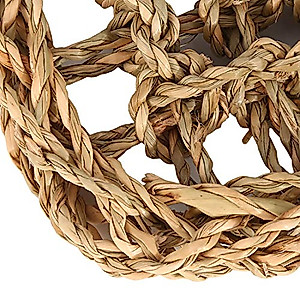 kathson Bird Sheltering Seagrass Tent Hammock Small Animal Snuggle Hut Parrot cage Toy for Parakeets,Cockatiels,Lovebirds,Ring Necks,Pionus,Senegals Small to Medium Birds