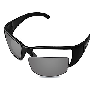 Glintbay 100% Precise-Fit Replacement Sunglass Lenses for Costa Del Mar Blackfin - Polarized Metallic Silver Mirror