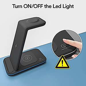 Wireless Charger for Apple Multiple Device, 3 in 1 Fast Charging Station/Stand Compatible for iPhone 14/13/12/Pro Max/SE/11/X/XR/8,for Apple Watch/iWatch 8/7/6/5/4/3/2/SE AirPods Pro/3/2