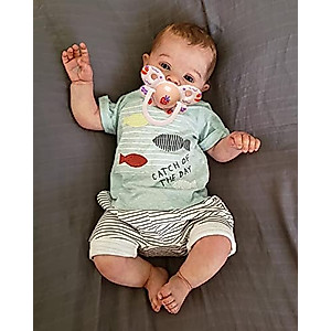 KOKOMANDY Reborn Baby Boy Doll 24 Inch - Realistic Toddler Silicone Toy - Soft, Weighted, Open Mouth - Newborn Gift