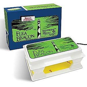 Happy Jack Flea Beacon Kill Fleas in House, Flea Killer, Attracts, Traps Indoor Fleas, Breaks Breeding Cycle Before Adults Lay Eggs, Safe, Fast, & Clean Way to Get Rid of Indoor Fleas, Made in USA