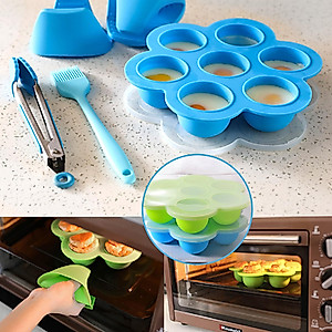 2 PCS Egg Bites Silicone Mold, Sous Vide Egg Bite Maker, Fits Instant Pot 5,6,8 qt Pressure Cooker