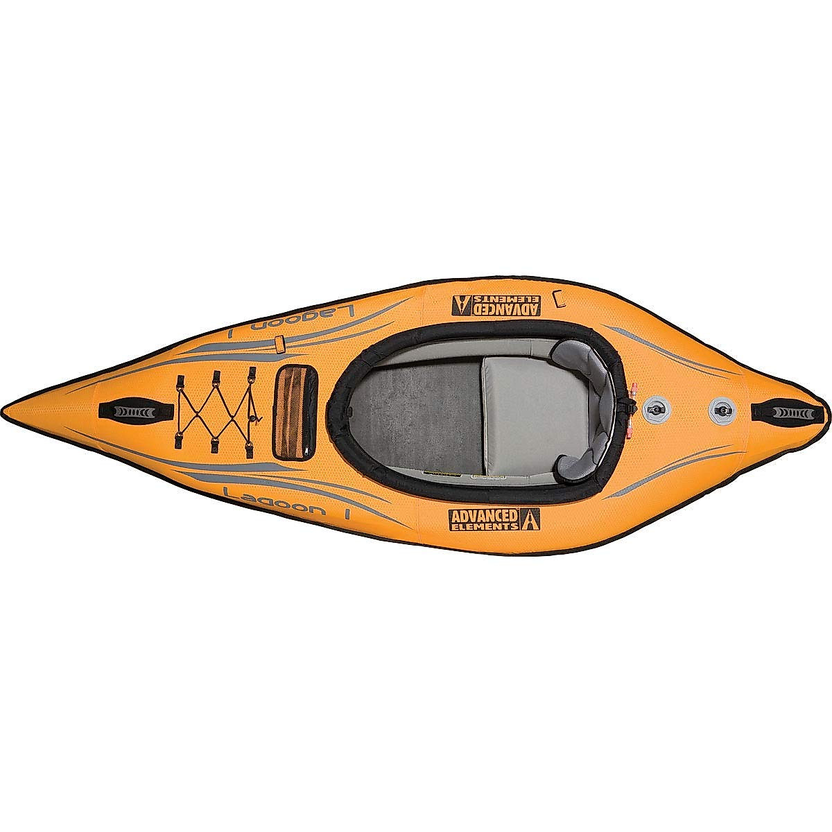 Advanced Elements Lagoon 1 Person Inflatable Kayak,Orange/Gray