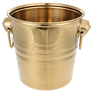 GALPADA Wine Bucket 1pc Ice Bucket Ice Cream Bucket Iced Stainless Steel Ice Cube Bucket