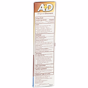 A&D Diaper Rash Ointment Skin Protectant Original - 4 oz, Pack of 5