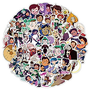 The owl House 50 PCS Stickers Pack Aesthetic The Vinyl Movie Colorful Waterproof for Kids Teens Adults Water Bottle Laptop Bumper Car Bike Luggage Guitar Skateboard Toys Decal Stickers