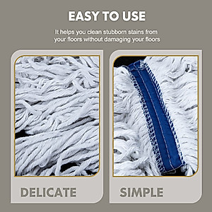 Replaceable mop Head Cleaning mop Head Cotton mop Head Loop End Mop Head mops for Floor Cleaning Commercial Mop Heads Wet mop Sponge mop Cleaning mop Cloth Water mop Plastic Heavy