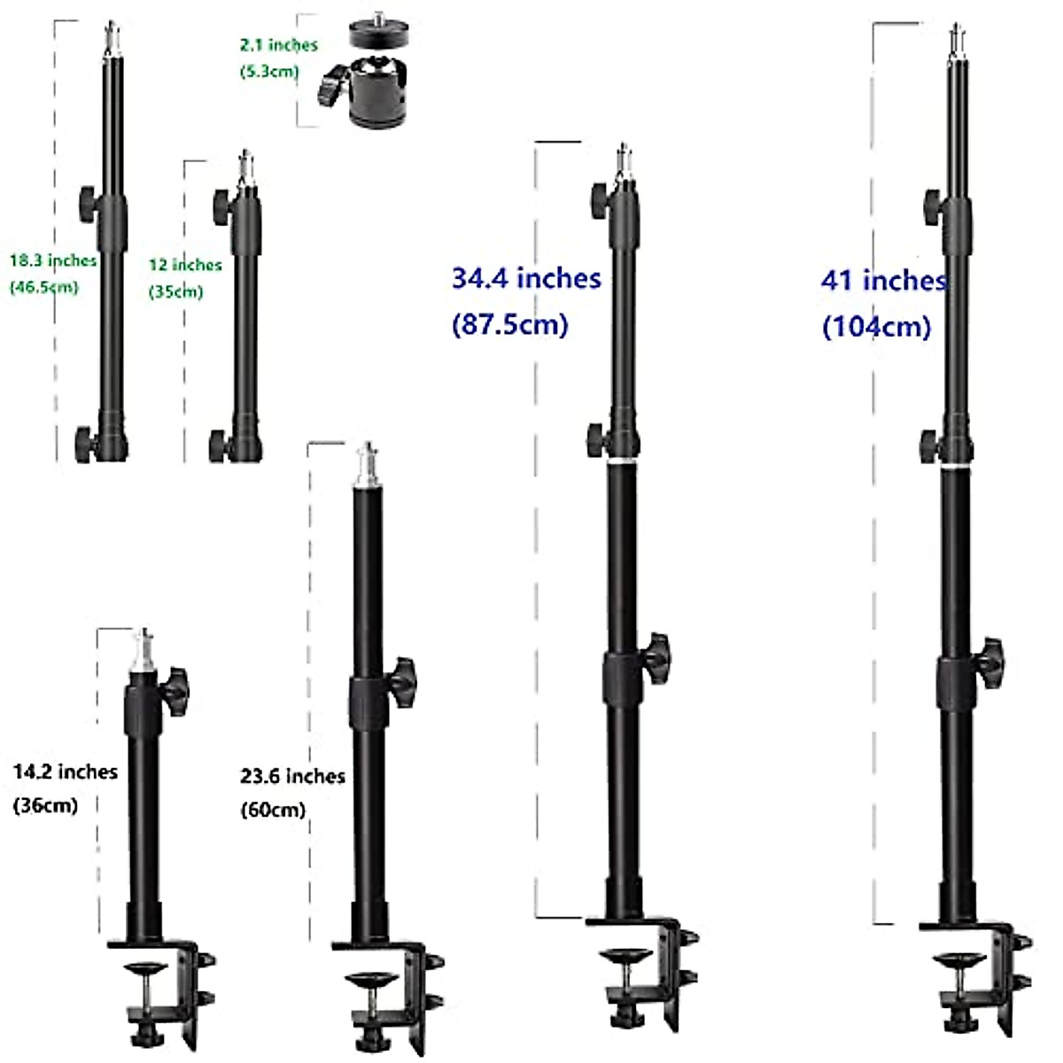 Overhead Phone Stand, Multi-Purpose Desktop Video Mount Holder Compatible with iPhone Samsung Smartphone Cameras Webcams Light Panels, for Nail Art, Baking, Crafting, Ceramics, Makeup, Online Course