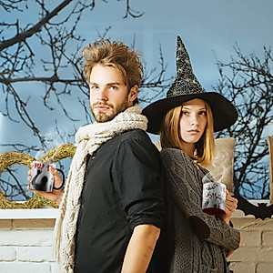 Color Changing Zombie Mug Surprise Birthday Gift Cup Bloody Scary Coffee Mug Heat Sensitive Morphing Ceramic Mug for Birthday Halloween Christmas Gift(11 oz)