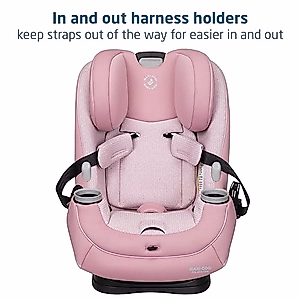 Maxi-Cosi Pria 3 in 1 Convertible Forward and Rear Facing Child Car Seat with Adjustable Harness and Headrest for Kids 4 to 100 Pounds, Pink
