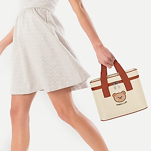 Gvoco Insulated Lunch Bag for Women- Cute Lunch Bags for Women with Stylish Design - Womens Lunch Bag Perfect for Work、Picnic and Travel, Cute Lunch Box for Women Small Lunch Bag