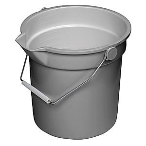 Continental Huskee® Buckets, 14 Quart, Gray