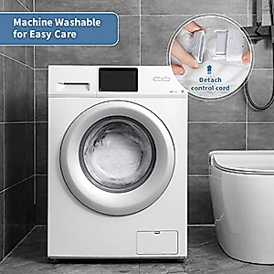 Bilicolor Heated Blanket Electric Throw Luxury Faux Fur Sherpa 50" x 60" Fast Heating Blanket 5 Heating Levels 3 Hours Auto Off with ETL Certificated