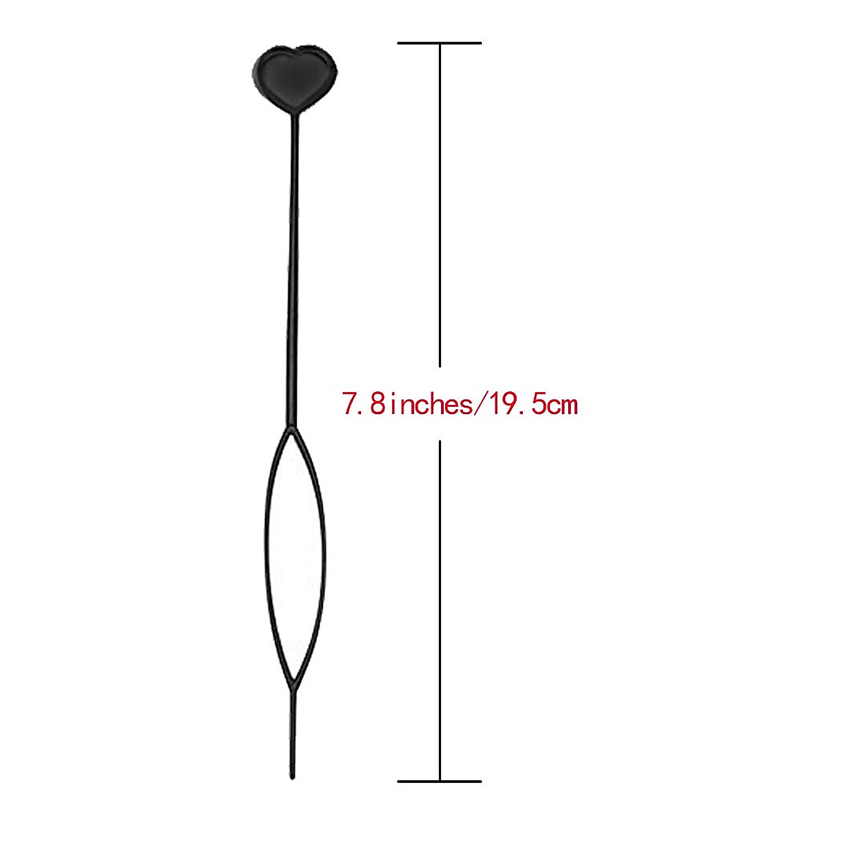 Hair Tool Plastic Quick Beader for Loading Beads Ponytail Maker Styling Tool (8 Pcs,7 Colors)