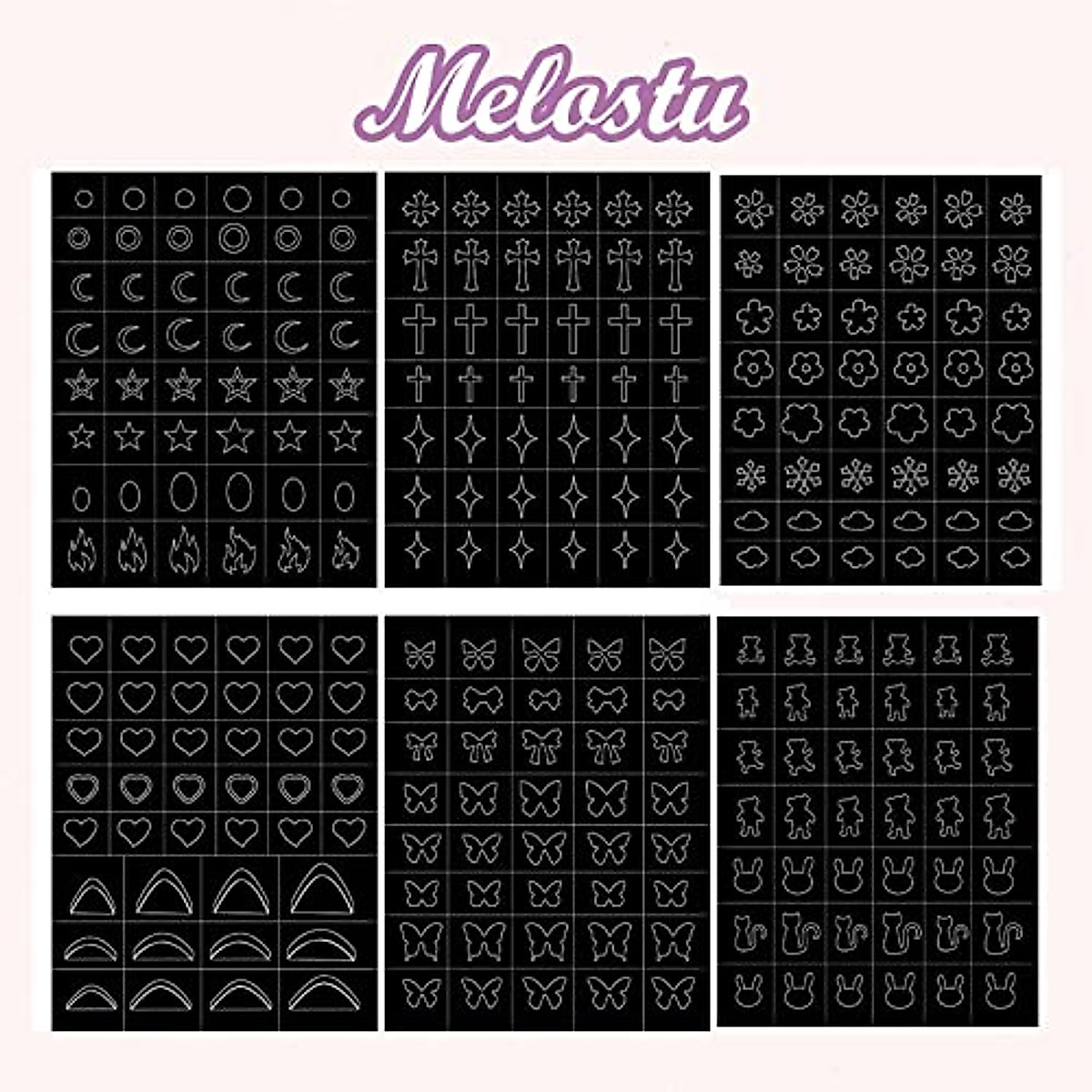 Melostu Nail Art Stickers, You can Freely Change The Pattern on Your Nails.…