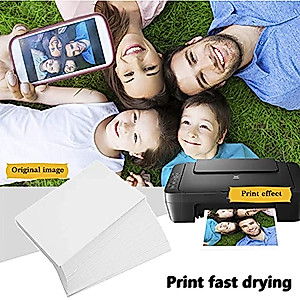 T6 500 Sheets 4x 6inch 4R High Glossy Photo Paper Waterproof Professional photographic Paper Works with Inkjet Printers 230gsm