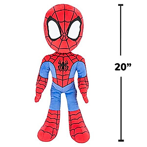 Marvel Spidey and His Amazing Friends Spidey Cuddle Plush - 20-Inch Ultra Soft Spidey Plush - Toys Featuring Your Friendly Neighborhood Spideys