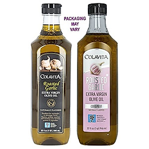 Colavita All Natural Roasted Garlic Extra Virgin Olive Oil 32oz Plastic