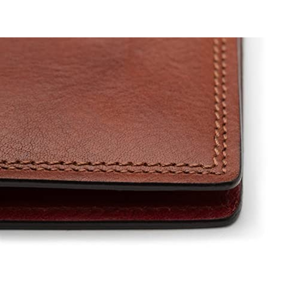Bosca Dolce Contrast - Small Bifold Wallet Dark Brown/Red One Size