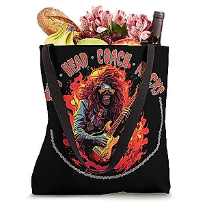 This Head Coach Rocks Funny Musician Tote Bag