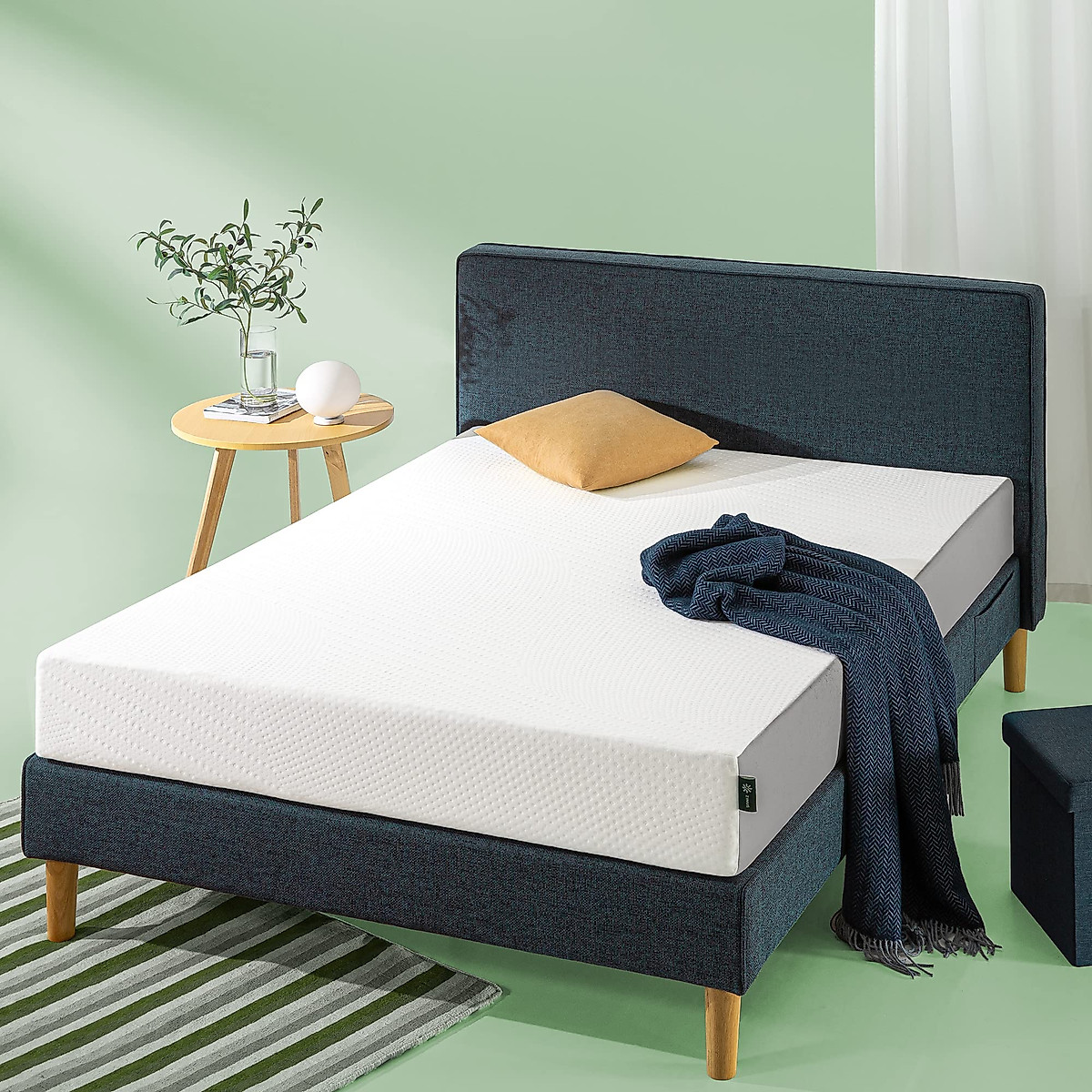 ZINUS Cooling Essential Memory Foam Mattress, Full, White