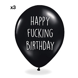 Funny Party Pieces Abusive Birthday Balloons - Pack Of 12 Different Funny Offensive Balloons (For Her)