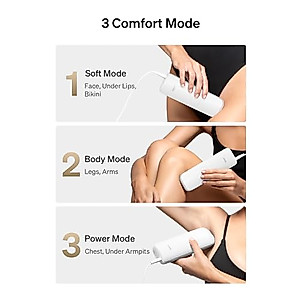 Ulike Laser Hair Removal for Women and Men, Air 3 Ice-Cooling IPL Hair Removal Device for Nearly Painless & Long-Lasting Results, 3 Modes & Auto Flashing for Fast Full Body Hair Removal from Home
