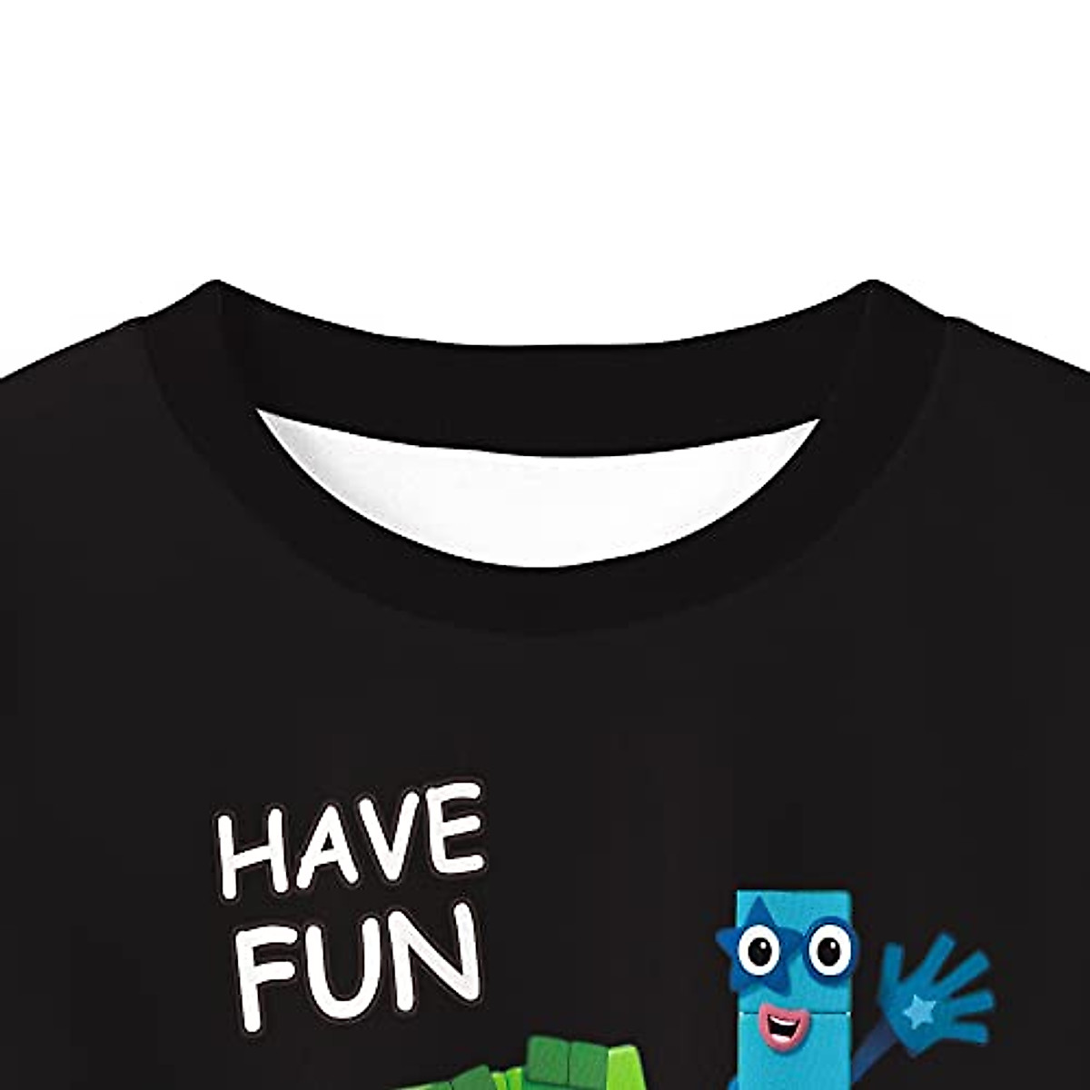 Difforever Boys Numbers Cartoon Short Shirts and Pants Sets Kids Girls Cartoon Home Daily Playwear Causal Wear for 4-8 Years