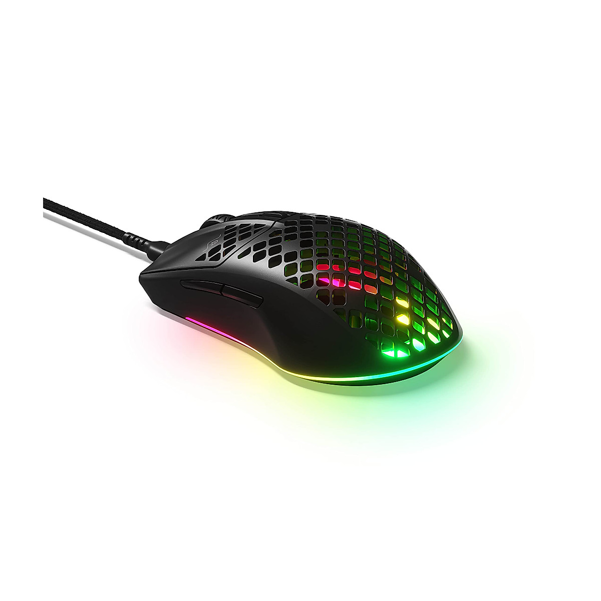 SteelSeries Aerox 3 - Super Light Gaming Mouse - 8,500 CPI TrueMove Core Optical Sensor - Ultra-Lightweight 59g Water Resistant Design - Universal USB-C connectivity - Onyx (Renewed)
