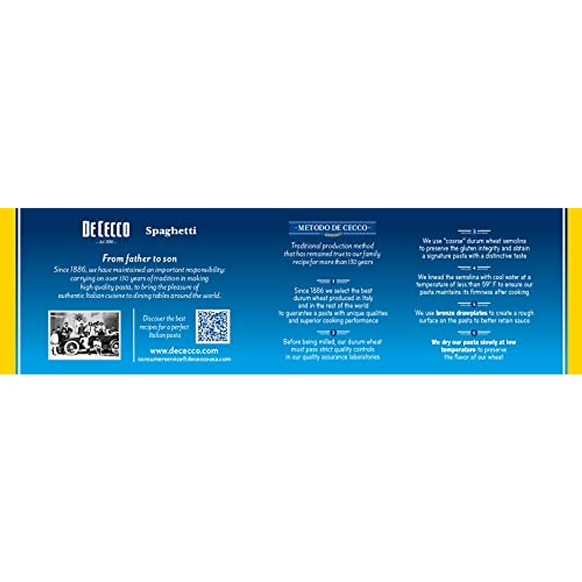 De Cecco Semolina Pasta, Spaghetti No.12, 1 Pound (Pack of 20)