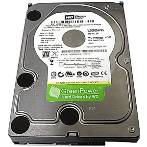 Western Digital AV 500GB 8MB Cache SATA2 3.5" Hard Drive (for CCTV DVR, cool, quiet &reliable) -w/ 1 Year Warranty