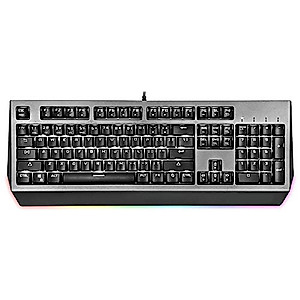 Teerwere Gaming Keyboard Gaming Keyboard RGB 104 Key Outemu Blue Switch Mechanical Gaming Keyboard for Gaming PC Laptop Mechanical Gaming Wired Keyboard Mechanical Gaming Keyboard