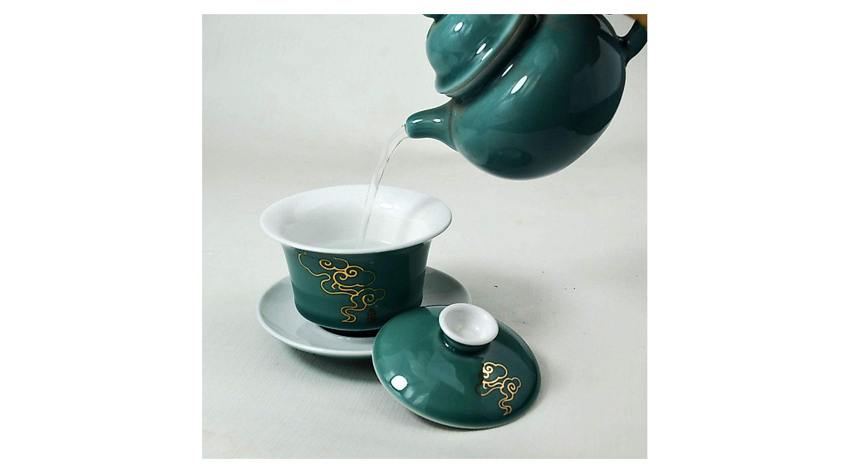 Elegant Porcelain Gaiwan Tea Set - Perfect Gift