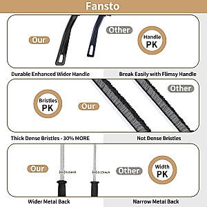 7 Pcs Hard Bristle Crevice Cleaning Brush, Multifunctional Grout Cleaner Brush, Thin Gap Cleaning Brush Set, Small Cleaning Tools for Household Use, Kitchen, Bathroom, Toilet, Window Track,Tight Space