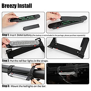 SUNPIE UTV Interior Light Universal UTV Dome Lights w/24 Chips Compatible with Polaris RZR/Ranger/General Honda Talon/Pioneer Kawasaki Mule/Teryx Can Am White and Green, 2PCS