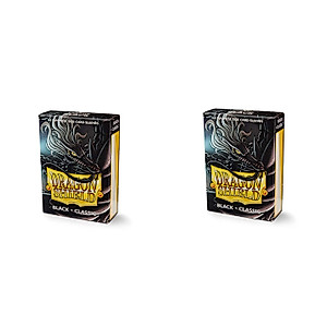 2 Packs Dragon Shield Classic Mini Japanese Black 60 ct Card Sleeves Value Bundle! …