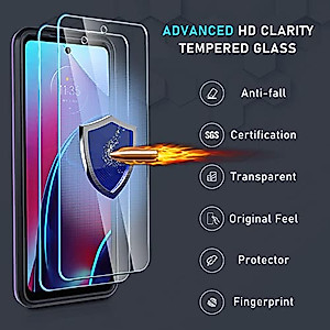 Janmitta Motorola Moto G 5G 2022 Case with Screen Protector[2 Pack], Heavy Duty Shockproof Full Body Protective Phone Cover,Built in Rotatable Magnetic Ring Holder Kickstand,Lavender