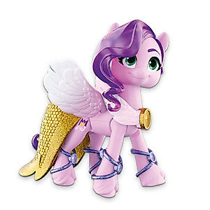 My Little Pony: A New Generation Movie Crystal Adventure Princess Pipp Petals - 3-Inch Pink Pony Toy, Surprise Accessories, Friendship Bracelet